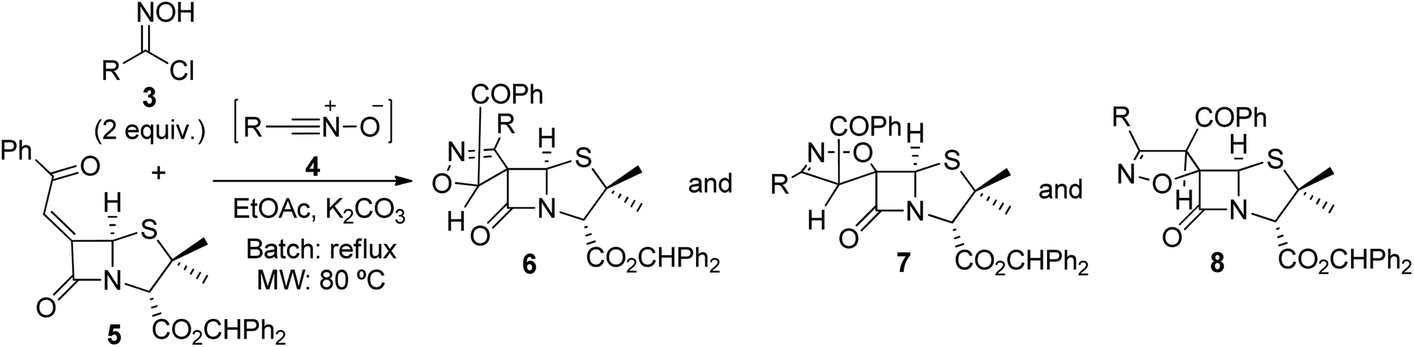 Synthesis of novel chiral spiro-β-lactams from nitrile oxides and 6-( Z ...