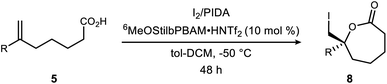 Enantioselective iodolactonization to prepare ε-lactone rings using ...