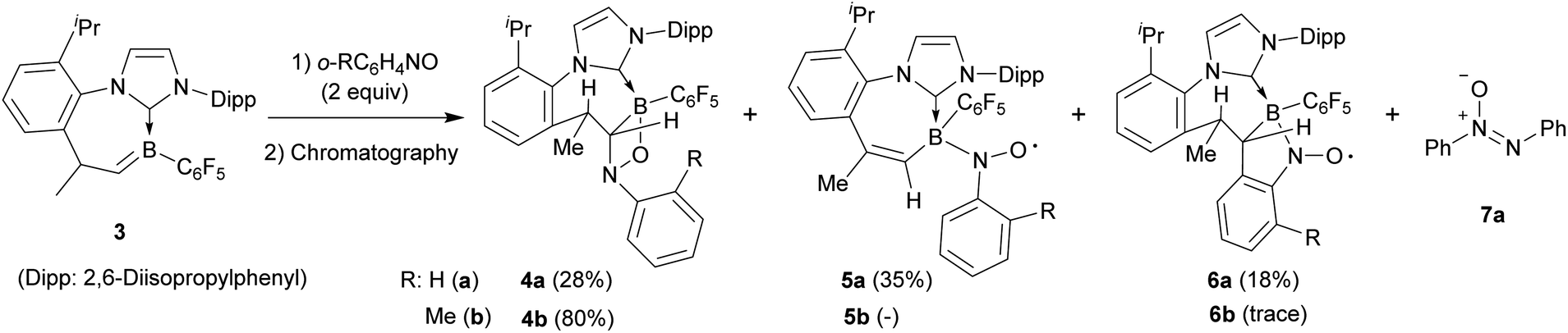 Generation of boryl-nitroxide radicals from a boraalkene via the ...