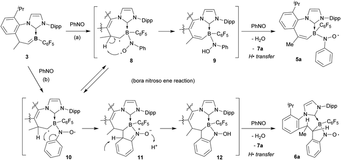 Generation of boryl-nitroxide radicals from a boraalkene via the ...