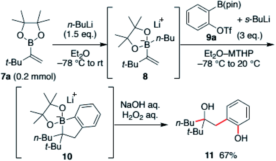 Annulative coupling of vinylboronic esters: aryne-triggered 1,2 ...