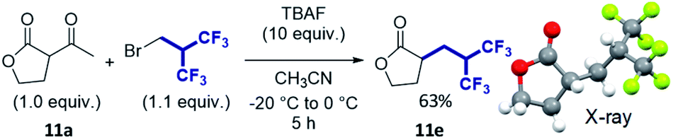 Hexafluoroisobutylation of enolates through a tandem elimination ...