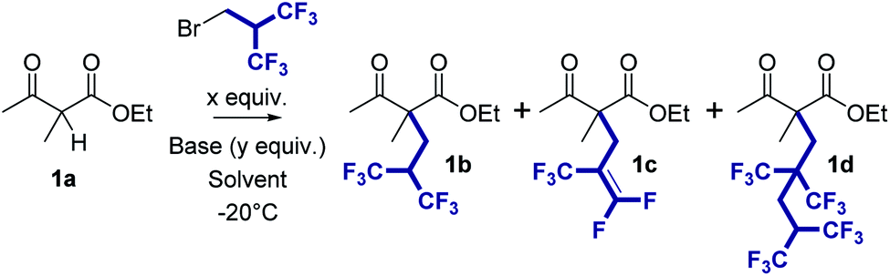 Hexafluoroisobutylation of enolates through a tandem elimination ...