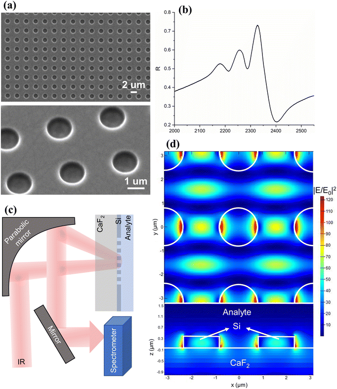 Metasurface-enhanced mid-infrared spectroscopy in the liquid phase ...