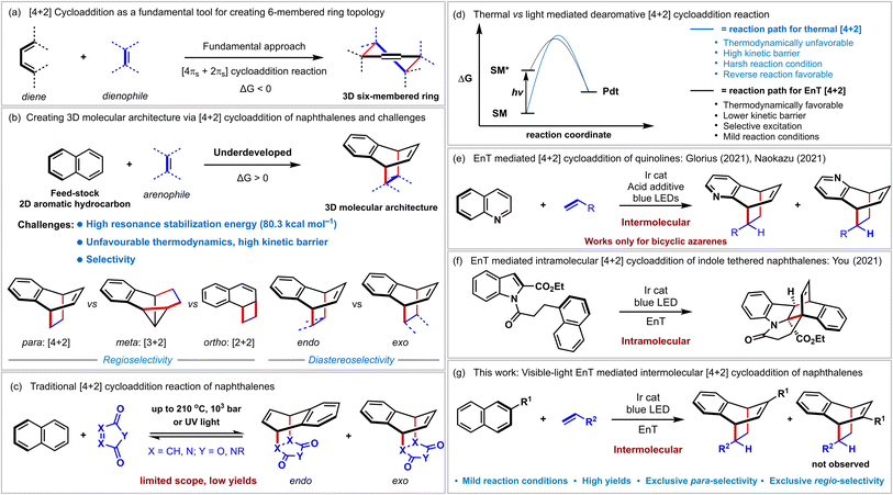 Intermolecular dearomative [4 + 2] cycloaddition of naphthalenes via ...