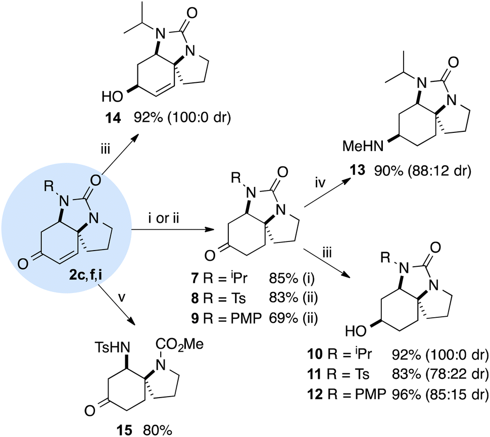 Synthesis of spirocyclic 1,2-diamines by dearomatising intramolecular ...
