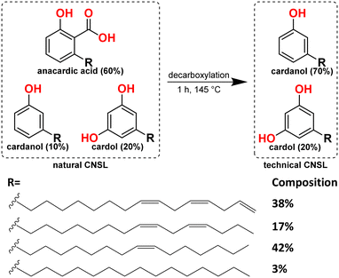 Insights into the ruthenium-catalysed selective reduction of cardanol ...