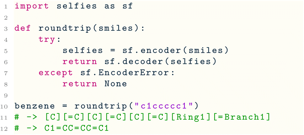 Recent advances in the self-referencing embedded strings (SELFIES) library - Digital Discovery ...