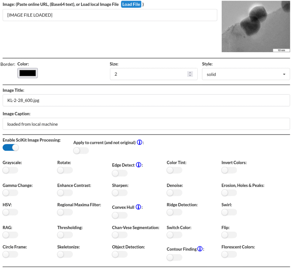 Improving scientific image processing accessibility through development ...
