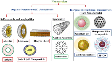 Recent advancement in nanomaterial-encapsulated drug delivery vehicles ...
