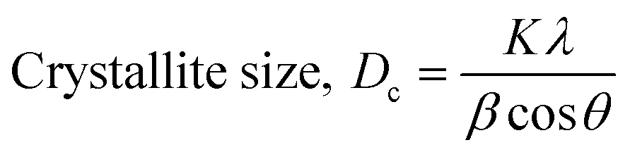 Synthesis and characterization of nano-crystallite triple ...