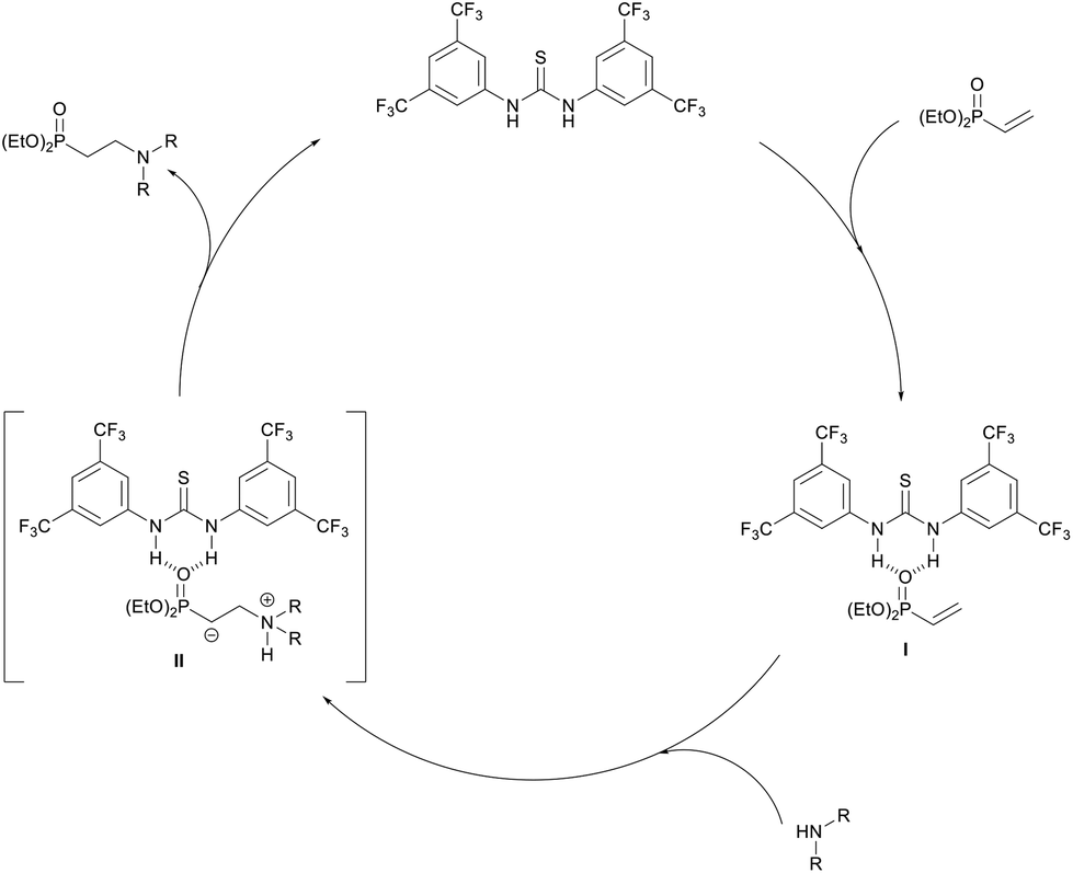 Thiourea-catalysed conjugate additions of amines to vinyl phosphonates ...