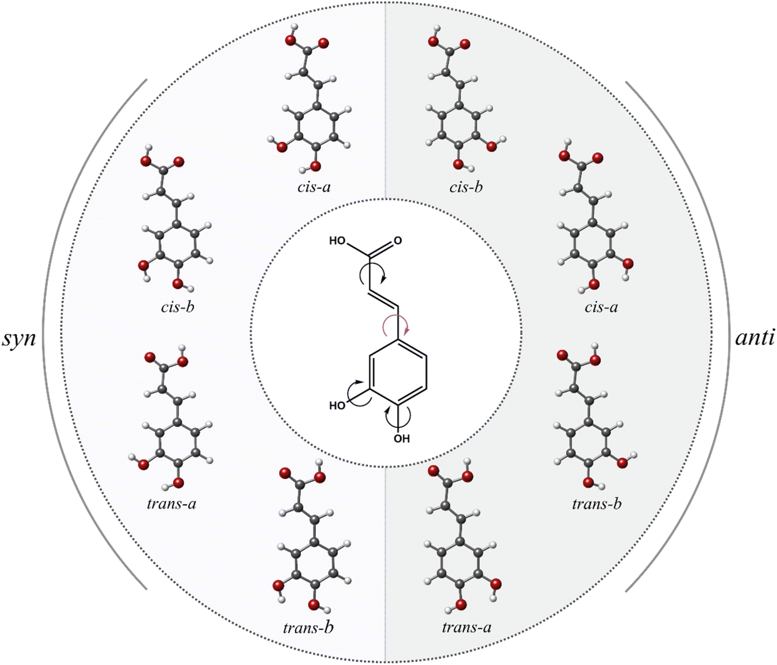 The eight structures of caffeic acid: a jet-cooled laser ablated ...