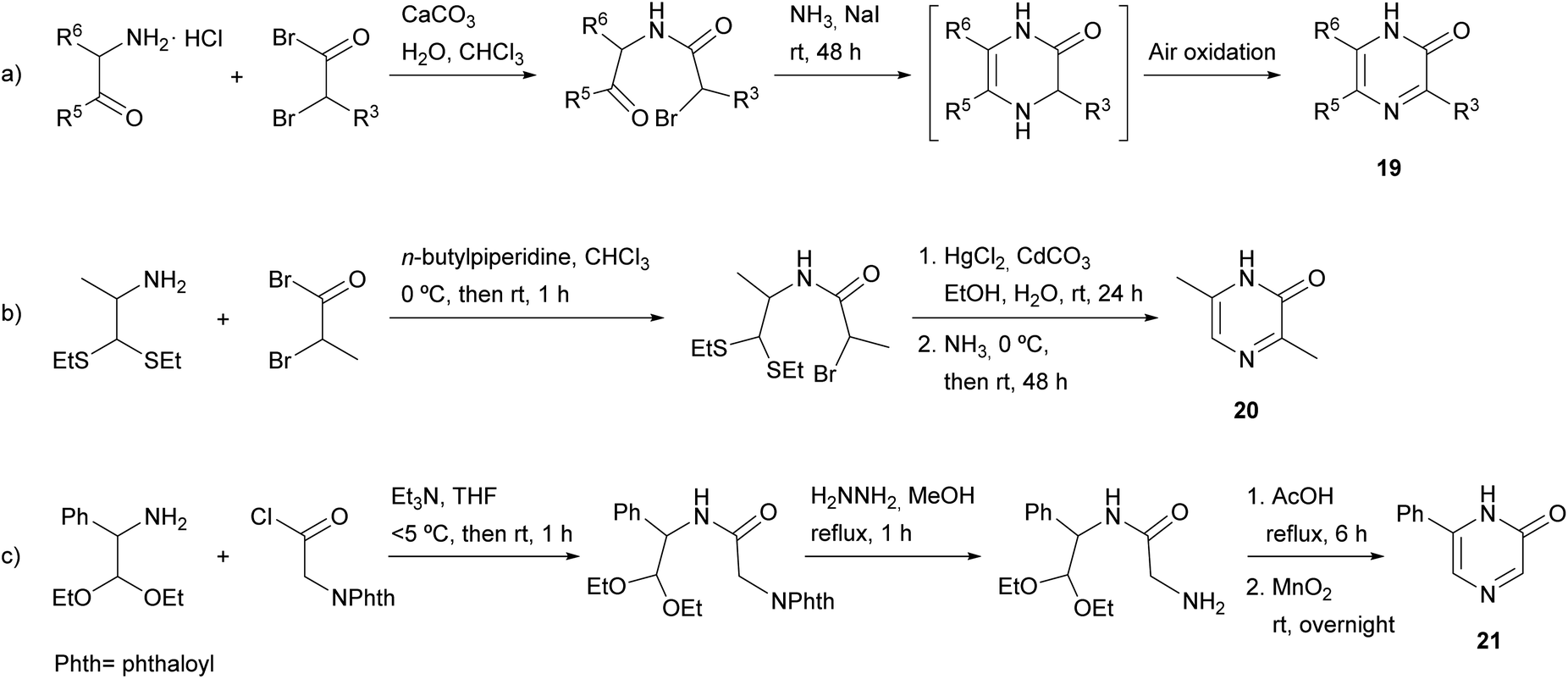 2(1 H )-Pyrazinones from acyclic building blocks: methods of synthesis ...