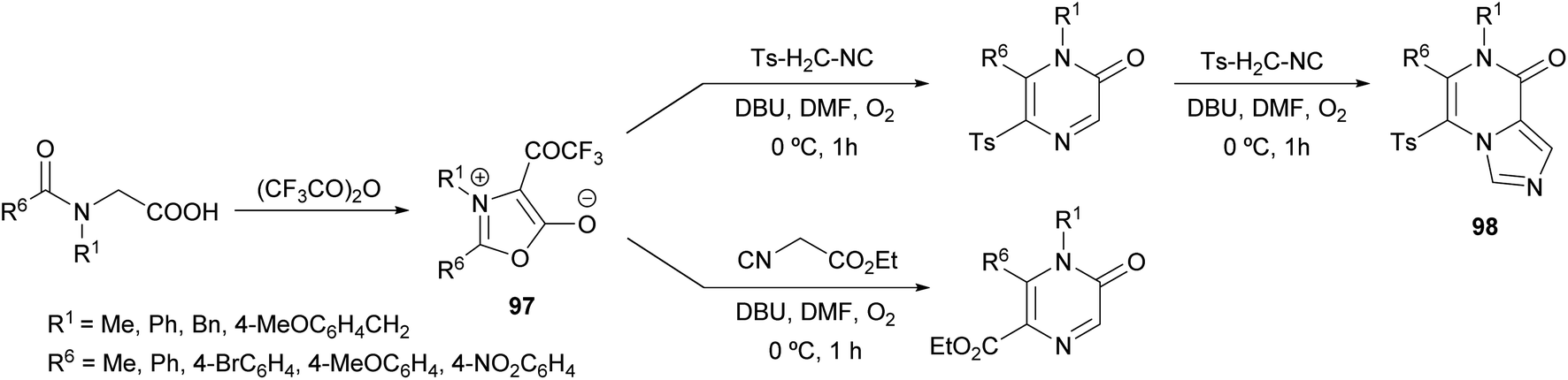 2(1 H )-Pyrazinones from acyclic building blocks: methods of synthesis ...