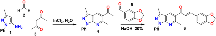 Piperonal chalcone derivative incorporating the pyrazolo[3,4- b ...