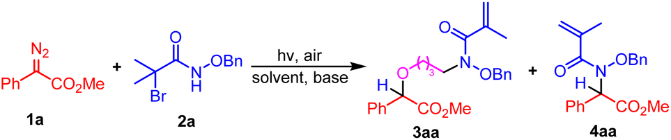 Visible-light-promoted N–H functionalization of O-substituted ...