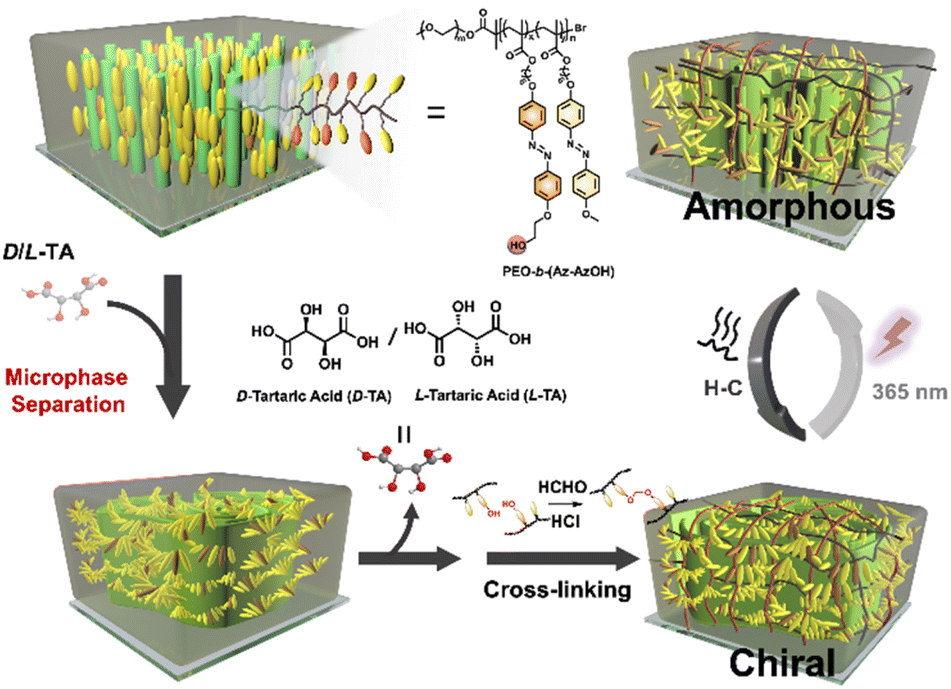 Self-recovery of chiral microphase separation in an achiral diblock ...