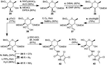 Formal synthesis of kibdelomycin and derivatisation of amycolose ...