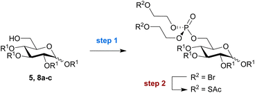Synthesis of biolabile thioalkyl-protected phosphates from an easily ...