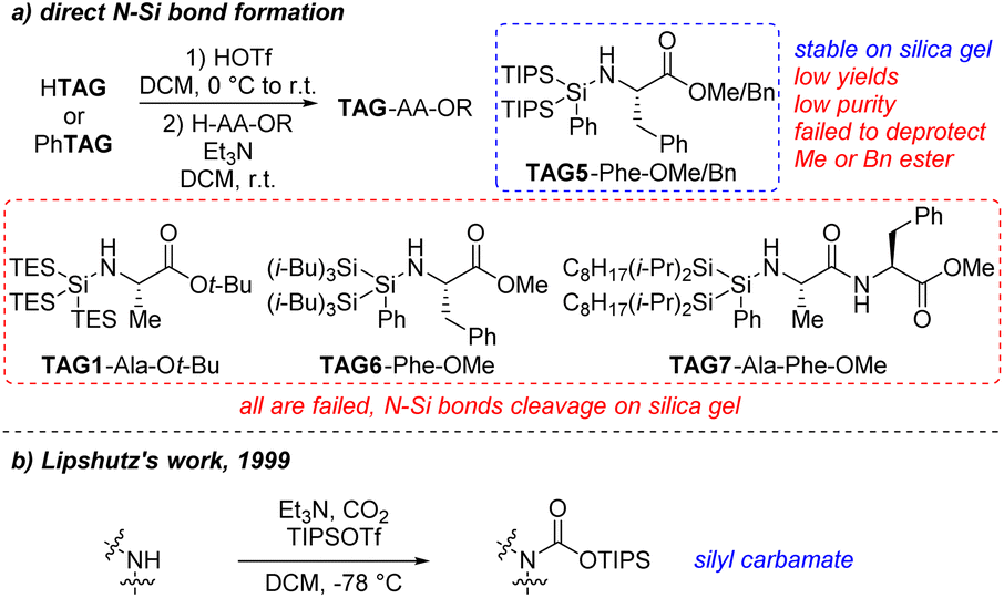 Super silyl-based stable protecting groups for both the C- and N ...