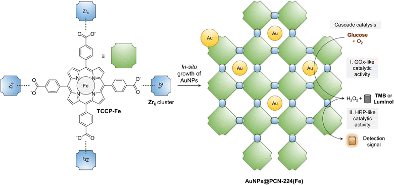 Metal–organic framework (MOF) hybridized gold nanoparticles as a ...