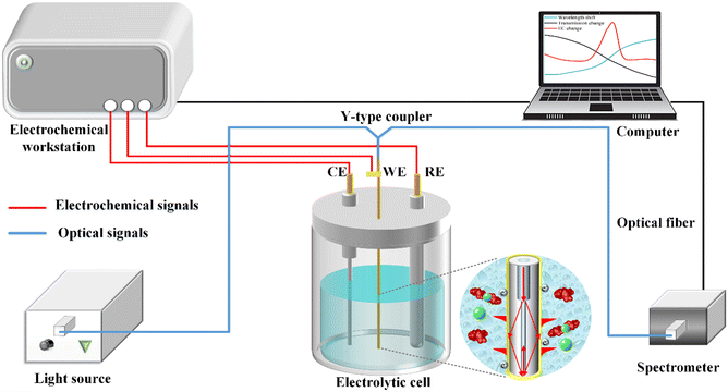 Optical & electrochemical fiber-optic sensor: in situ detection of ...