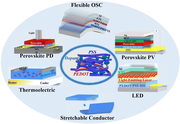 PEDOT:PSS materials for optoelectronics, thermoelectrics, and flexible ...