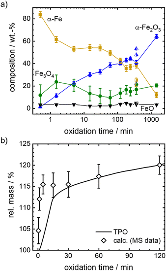 Exploring the oxidation behavior of undiluted and diluted iron ...