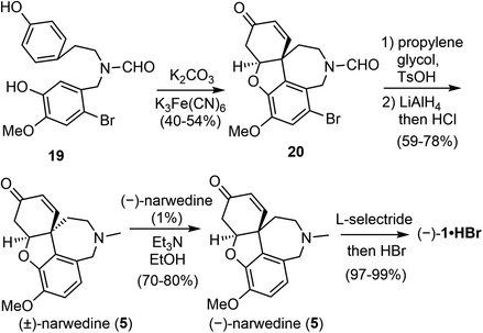 Recent advances in the total synthesis of galantamine, a natural ...