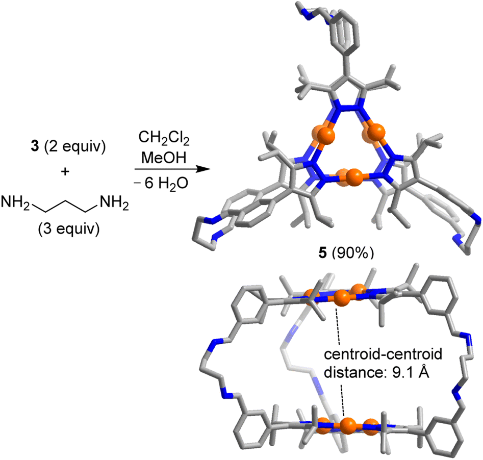 Molecular imine cages with π-basic Au 3 (pyrazolate) faces - Chemical ...