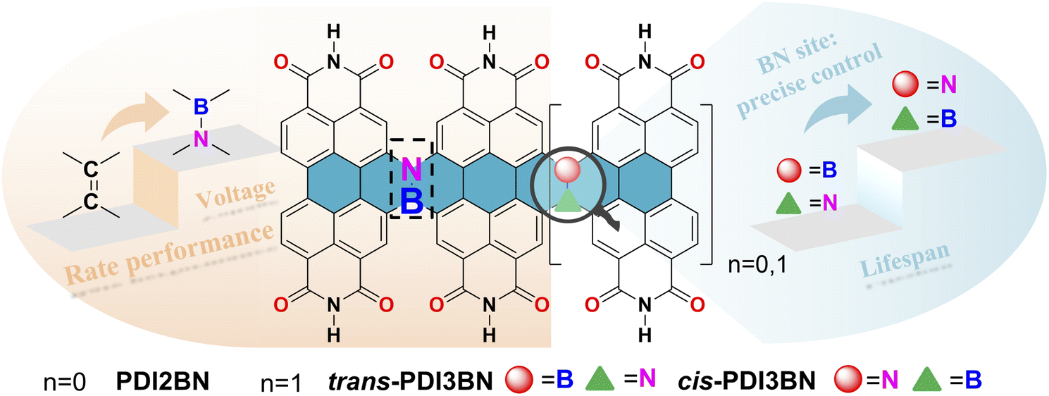 Precise synthesis of BN embedded perylene diimide oligomers for fast-charging and long-life ...