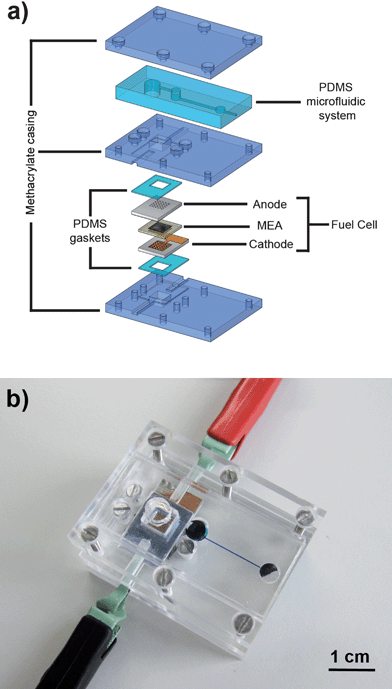 Fuel cell-powered microfluidic platform for lab-on-a-chip applications ...