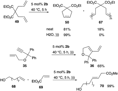 Olefin metathesis in aqueous media - Green Chemistry (RSC Publishing ...