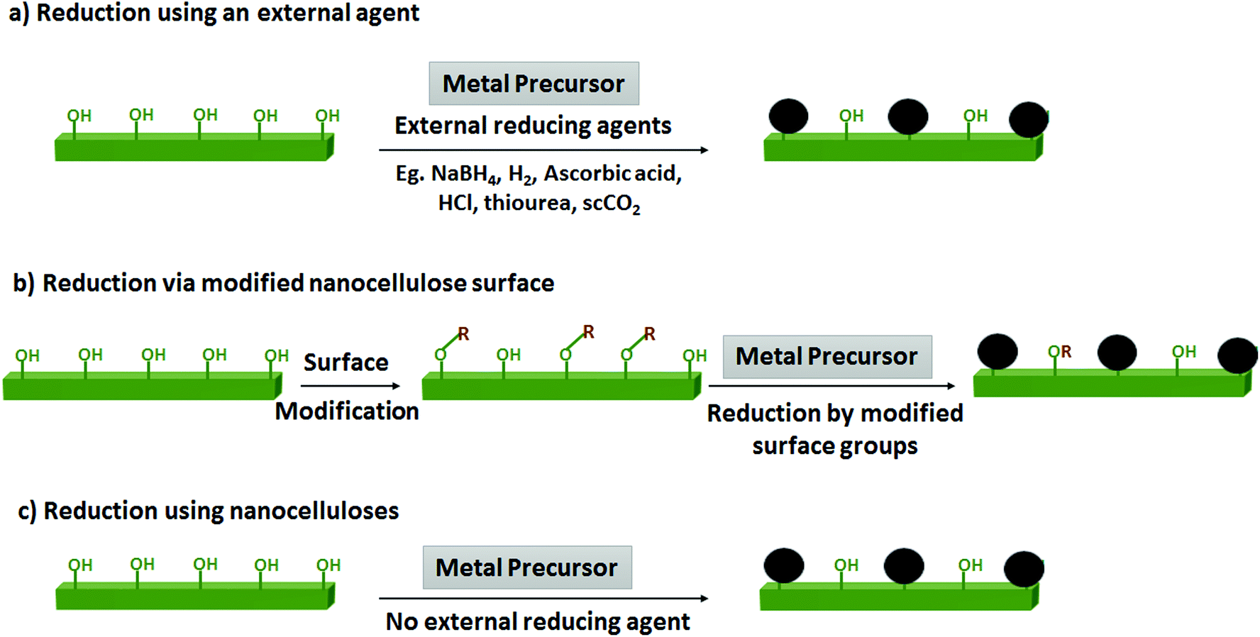 Review: nanocelluloses as versatile supports for metal nanoparticles ...