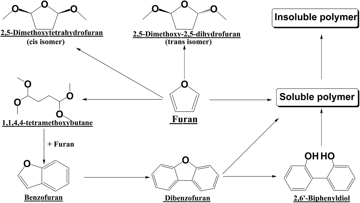 Effects of water and alcohols on the polymerization of furan during its ...