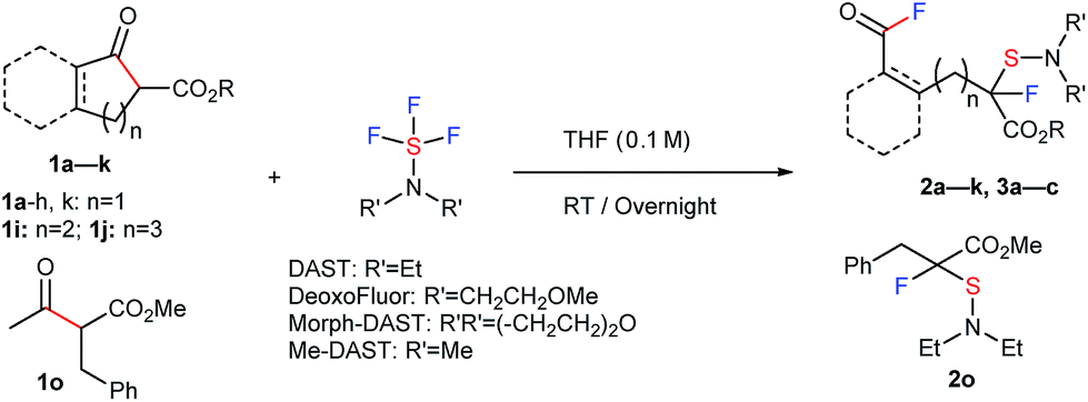 Successive C–C bond cleavage, fluorination, trifluoromethylthio- and ...