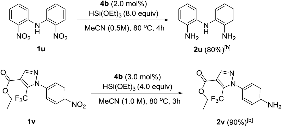 Chemoselective nitro reduction and hydroamination using a single iron ...