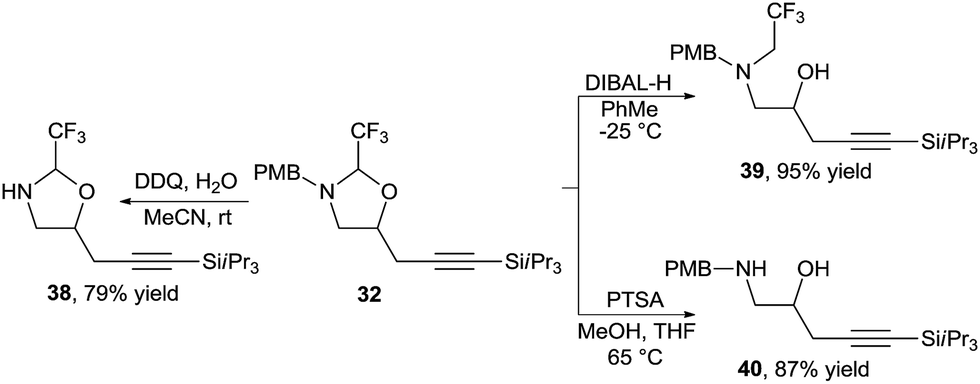 In situ tether formation from amines and alcohols enabling highly ...