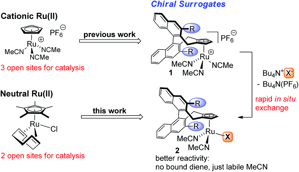 Neutral chiral cyclopentadienyl Ru( ii )Cl catalysts enable ...