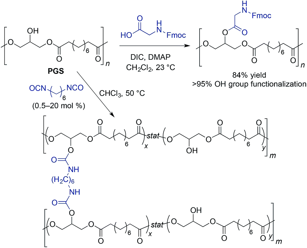 Catalyst-controlled polycondensation of glycerol with diacyl chlorides ...