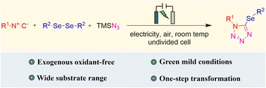 The direct synthesis of 5-selenotetrazoles via an electrochemical three ...